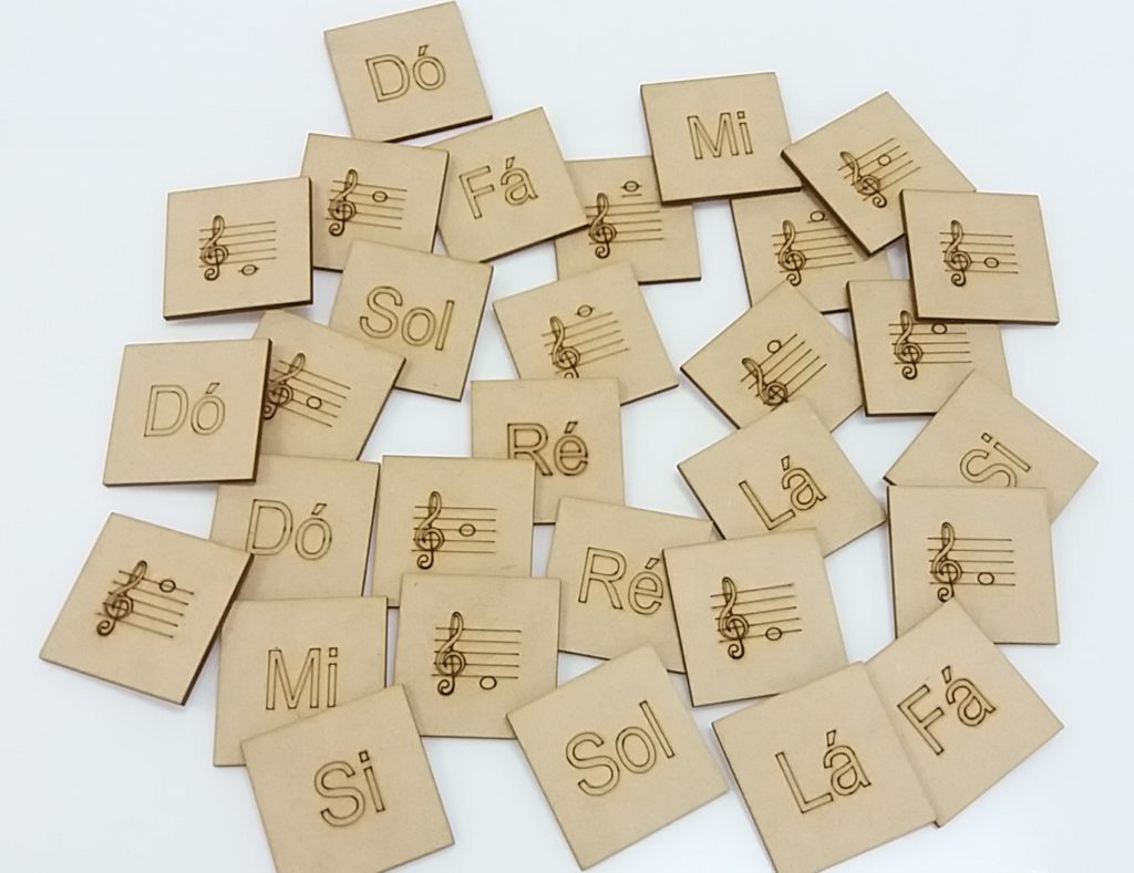 Jogo da memória de notas musicais – Clave de Sol - Leco Brinquedos